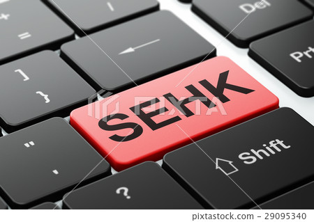 Stock market indexes concept: SEHK on computer - Stock Illustration ...