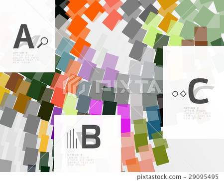 Abstract geometrical texture with infographic - Stock Illustration ...