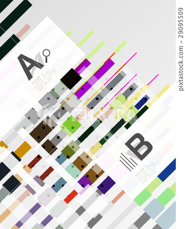 Colorful lines, rectangles and stripes with option - Stock Illustration ...