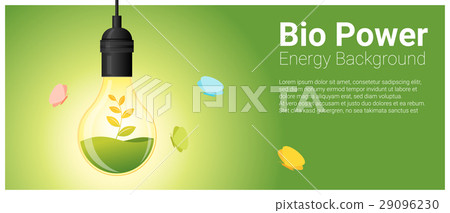 Energy concept background with bio energy - Stock Illustration ...