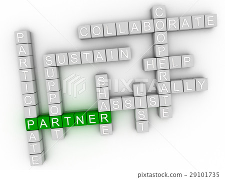 3d image Partner word cloud concept - Stock Illustration [29101735] - PIXTA
