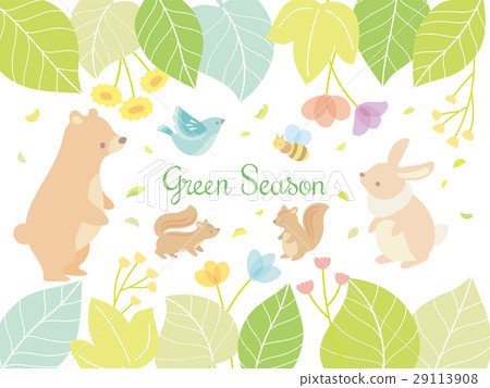 Illustration of plants and animals - Stock Illustration [29113908] - PIXTA