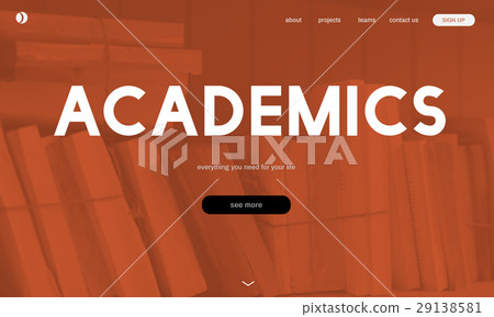 Distance learning online webpage interface - Stock Illustration [29138581] - PIXTA