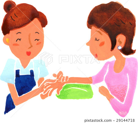 Hand Massage - Stock Illustration [29144718] - PIXTA