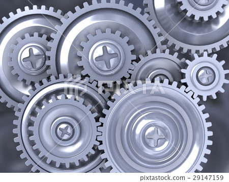gear wheels background - Stock Illustration [29147159] - PIXTA