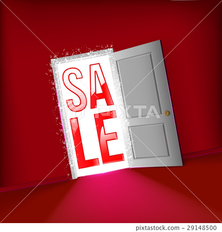 Open door for start sale concept - Stock Illustration [29148500] - PIXTA