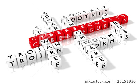 security crossword puzzle cybersecurity - Stock Illustration [29151936 ...