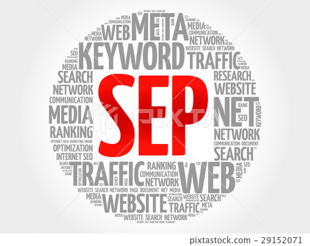 SEP (search engine positioning) - Stock Illustration [29152071] - PIXTA