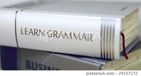 Learn Grammar - Book Title. 3d. - Stock Illustration [29157172] - PIXTA