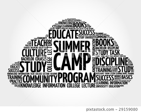 Summer Camp word cloud collage - Stock Illustration [29159080] - PIXTA