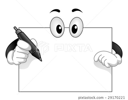 Mascot Board Blank Write - Stock Illustration [29170221] - PIXTA