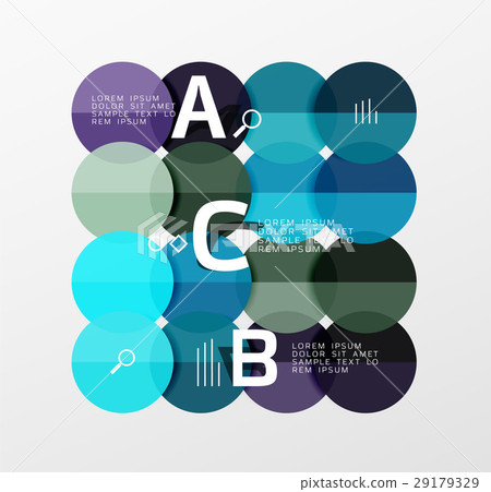 Vector circle bubbles modern geometric background - Stock Illustration ...