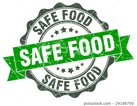 safe food stamp. sign. seal - Stock Illustration [29186798] - PIXTA