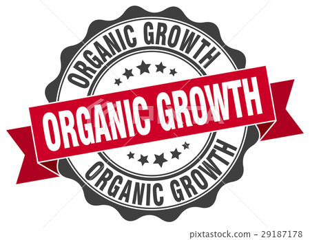 organic growth stamp. sign. seal - Stock Illustration [29187178] - PIXTA