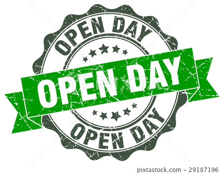 open day stamp. sign. seal - Stock Illustration [29187196] - PIXTA