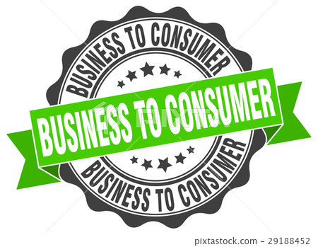 business to consumer stamp. sign. seal - Stock Illustration [29188452 ...