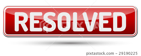 RESOLVED - Abstract beautiful button with text. - Stock Illustration ...