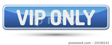 VIP ONLY - Abstract beautiful button with text. - Stock Illustration ...