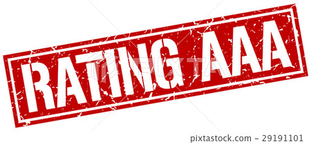 rating aaa square grunge stamp - Stock Illustration [29191101] - PIXTA
