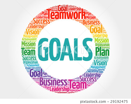 Goals circle word cloud - Stock Illustration [29192475] - PIXTA