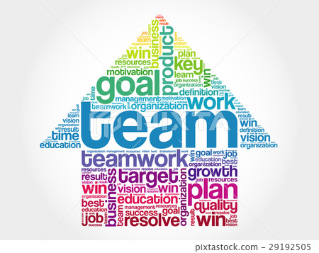 TEAM Arrow Word Cloud - Stock Illustration [29192505] - PIXTA