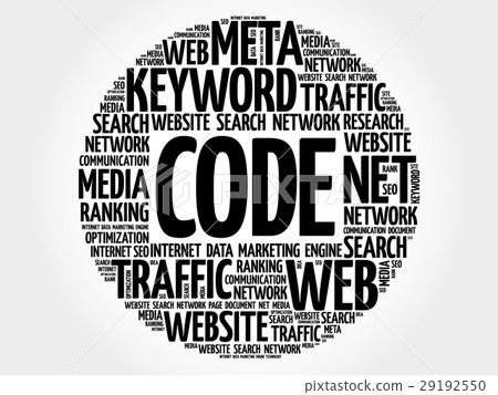 CODE word cloud - Stock Illustration [29192550] - PIXTA