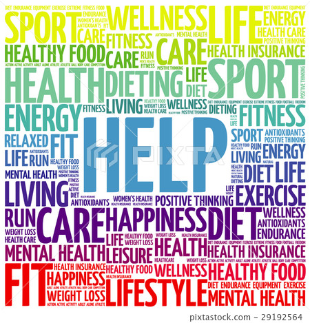 HELP word cloud background - Stock Illustration [29192564] - PIXTA
