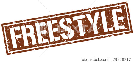 freestyle square grunge stamp-插圖素材 [29228717] - PIXTA圖庫