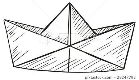 Doodle of paper boat-插圖素材 [29247798] - PIXTA圖庫