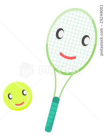 Personification of tennis image - Stock Illustration [29249001] - PIXTA