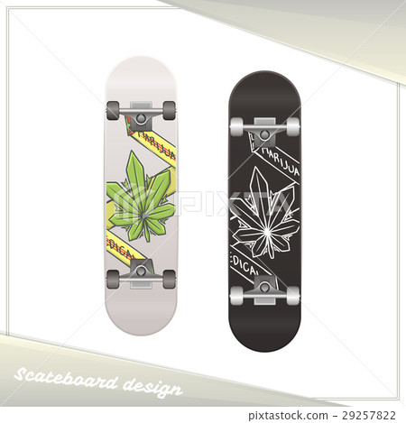 Medical Marijuana Skateboard One - Stock Illustration [29257822] - PIXTA