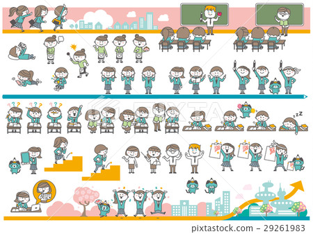 Cram school illustration - Stock Illustration [29261983] - PIXTA