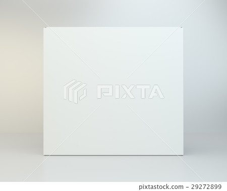 White package box on gray background - Stock Illustration [29272899 ...