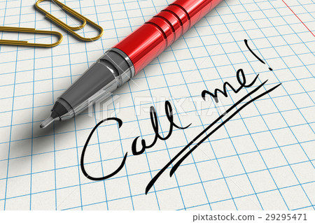 Call me! - Stock Illustration [29295471] - PIXTA