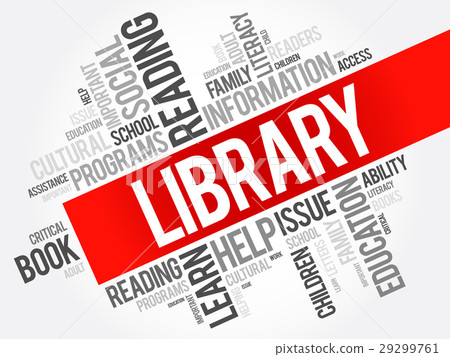 Library word cloud collage-插圖素材 [29299761] - PIXTA圖庫