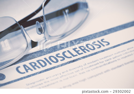 Cardiosclerosis. Medicine. 3D Illustration. - Stock Illustration ...