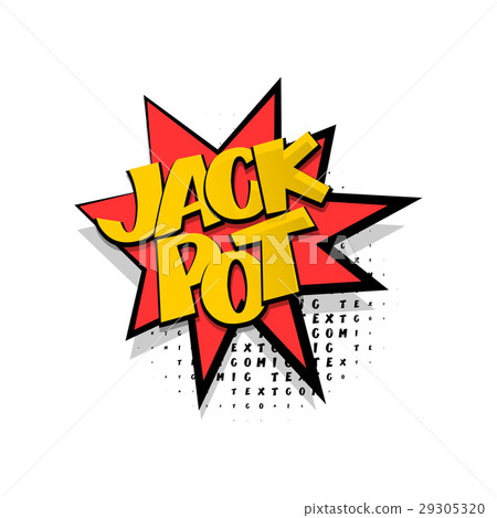 Lettering jack pot comic text bubble - Stock Illustration [29305320 ...