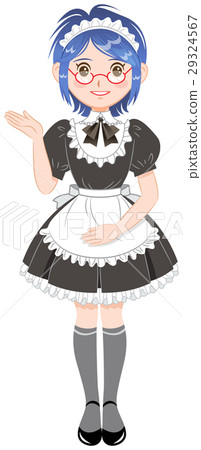 A maid girl - Stock Illustration [29324567] - PIXTA