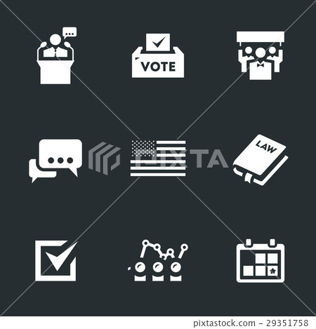 Vector Set of Voting and elections. - Stock Illustration [29351758] - PIXTA
