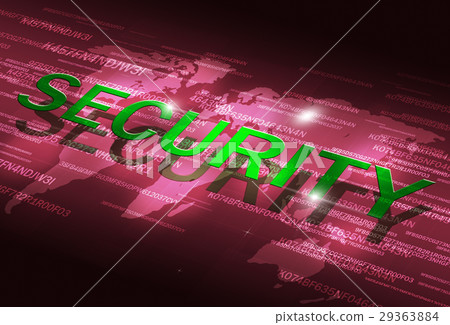 Abstract Digital Security Coding - Stock Illustration [29363884] - PIXTA