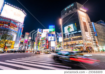 "Tokyo" Shibuya Ekimae · Scramble intersection - Stock Photo [29368809 ...
