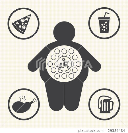 Effects of Fast Foods on Health. - Stock Illustration [29384484] - PIXTA