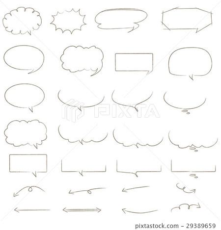 Easy line drawing Callout and arrow - Stock Illustration [29389659] - PIXTA