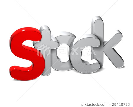 3D Word Stock over white background. - Stock Illustration [29410733 ...