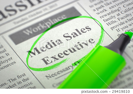 Media Sales Executive Wanted. 3d. - Stock Illustration [29419810] - PIXTA