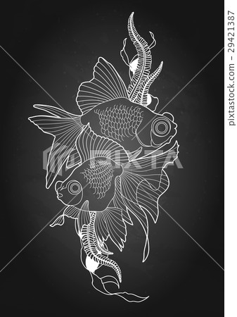 Graphic telescope fish-插圖素材 [29421387] - PIXTA圖庫