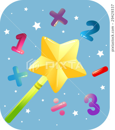 Math Magic Wand Numbers - Stock Illustration [29429337] - PIXTA