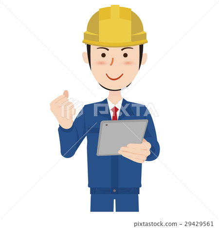 Field worker tablet - Stock Illustration [29429561] - PIXTA