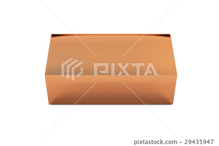 solid copper metal box top view - Stock Illustration [29435947] - PIXTA