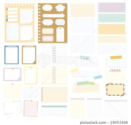 Notes · Notes material - Stock Illustration [29451406] - PIXTA